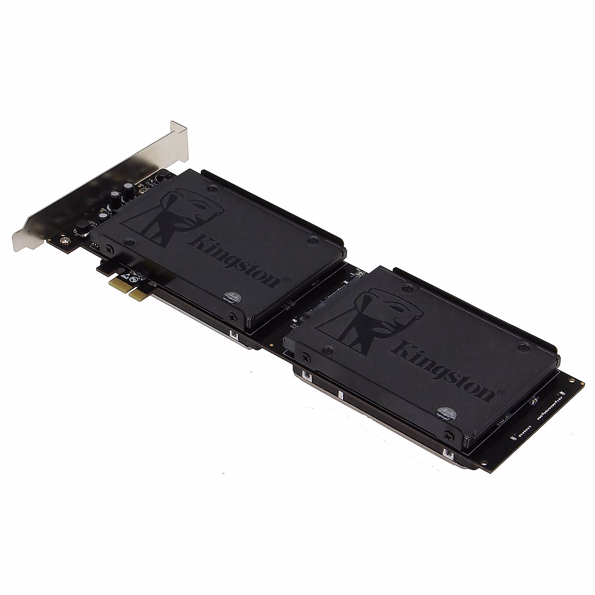 Sedna - PCI Express Quad 2.5 Inch SATA SSD Controller Card (with Built in Power Circuit, no Need SATA Power Connector) (SSD/HDD not Included)