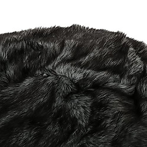 Christopher Knight Home Glendon Modern 3 Foot Faux Fur Bean Bag Cover (Only Skin), Black and White