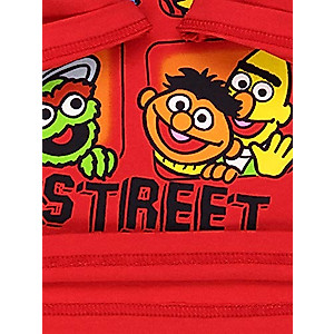 Sesame Street Gang Baby Toddler Boy's Girl's Short Sleeve T-Shirt Tee (Sesame Street Red, 2T)
