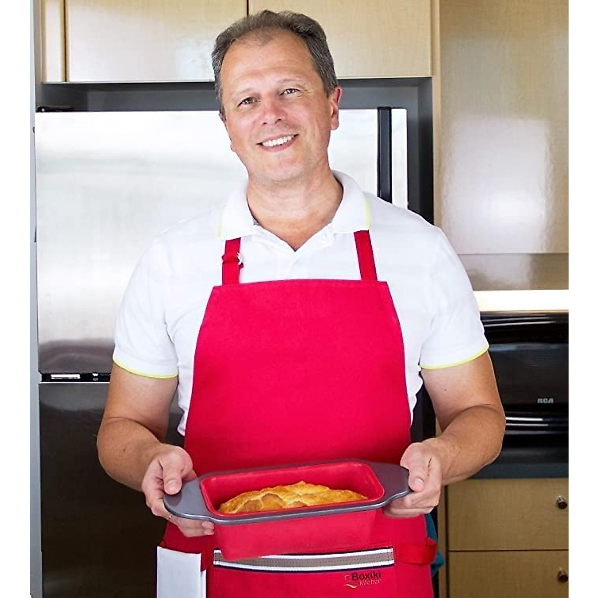 Silicone Bread Loaf Pan 9 x 5 Inch - Easy Release Non-Stick Baking Bread Pan Perfect for Banana Bread, Sandwich Bread, Pound Cake, and Meatloaf - Bread Mold Easy to Clean, BPA Free and Dishwasher Safe