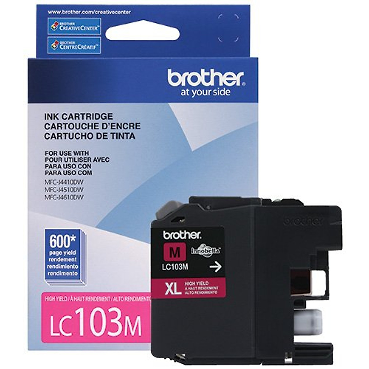 Brother International LC103M High Yield Magenta Ink Cart