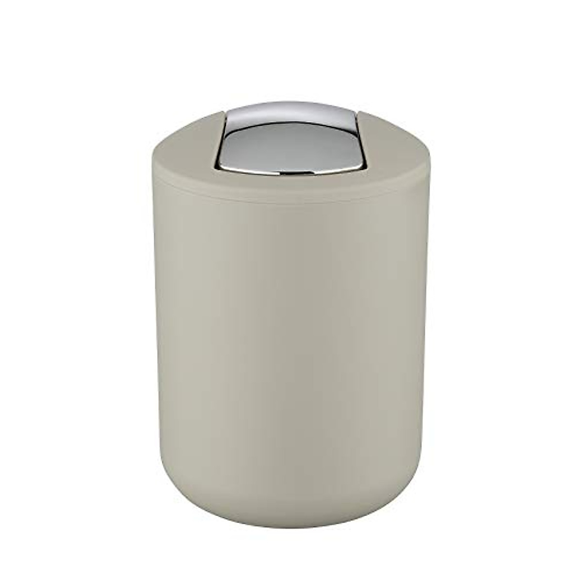 WENKO 21221100 Swing Cover bin Brasil, S, Taupe, 1 Pack, 14 x 14 x 21 cm