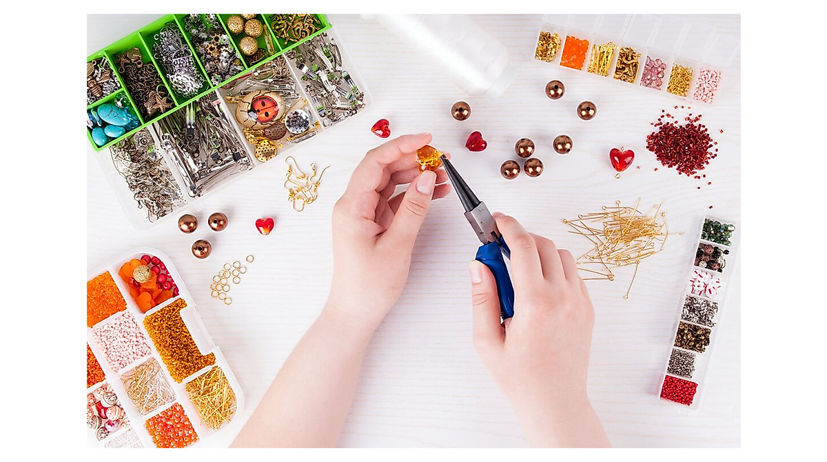 Jewelry Making Kit with 1500 Silver Jump Rings & Tools | PAXCOO