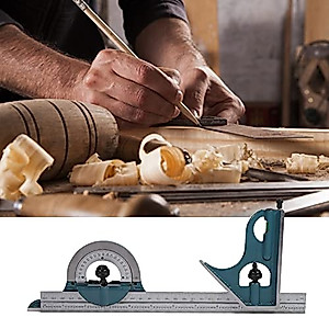 Combination Square, High Precision Universal Bevel, for Outer Angles Protractor Ruler Set Inner Angles Angle Finder