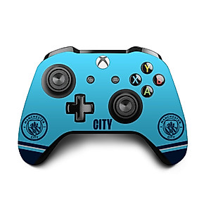 Head Case Designs Officially Licensed Manchester City Man City FC Badge Ship Logo Art Vinyl Sticker Gaming Skin Decal Cover Compatible With Xbox One S Console and Controller Bundle