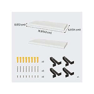 Lab Cosi 142956 Floating-Shelves, White