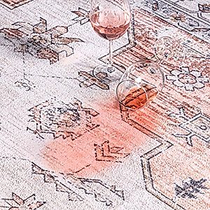 nuLOOM Brielle Machine Washable Vintage Medallion Runner Rug, 2' 6" x 8', Grey