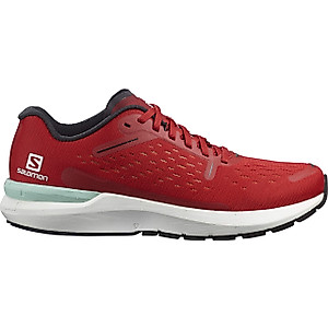Salomon Sonic 4 Balance Running Shoes for Men, Goji Berry/White/Black, 8.5