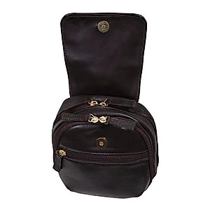 Scully Women's Poppi Leather Mini Backpack Chocolate One Size