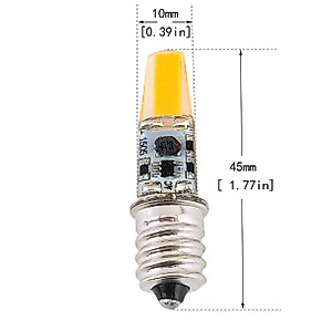 Bonlux 2W E12 Candelabra LED Bulb 12V AC/DC Warm White Candelabra Base E12 Indicator Light 20W Halogen Replacement Bulb (Pack of 5)