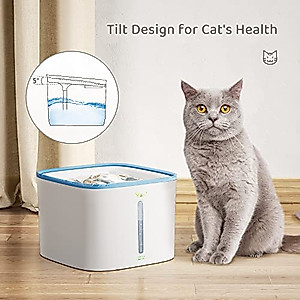 Yczoy Pet Water Fountain Extra Large 3.5L/118oz Automatic Cat/Dog Water Dispenser Recirculating Drinking Kitten/Doggies/Puppy Water Fountain Electric Water Bowl Super Silent | Navi-CVS