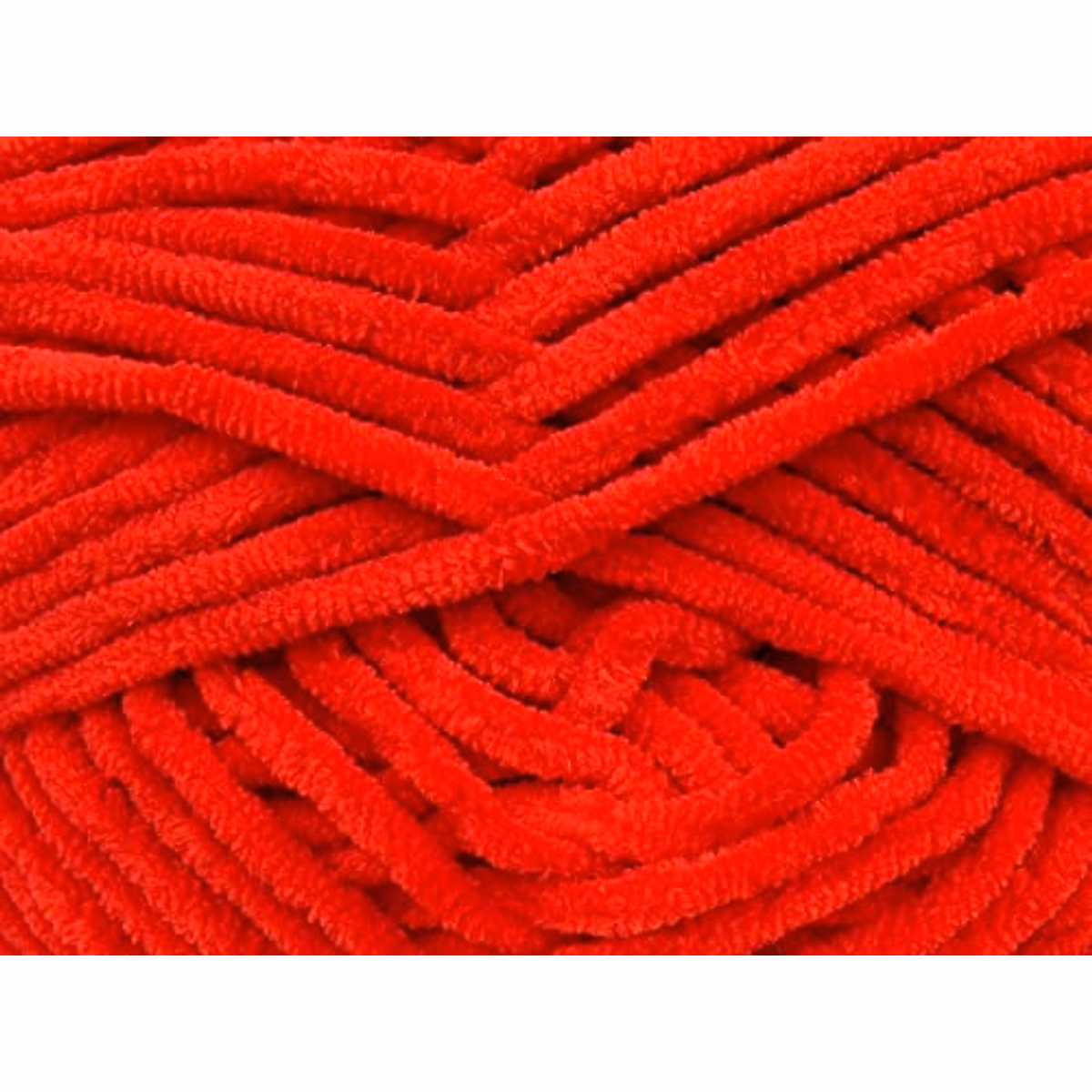 Lot of 4 x 100gr Skeins Ice Yarns Velvet Chenille Hand Knitting Yarn Red