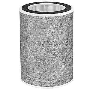 HP201 HP202 HEPA Filter Replacement Compatible with Shark HP200 Series, HP201, HP202, HP301, HP302, UA205, AP1000 3-in-1 Max HC501, HC502 Air Cleaner Purifier, Part # HE2FKBAS, HE2FKBASMB, 1 Pack