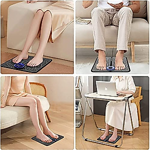 HAEYONME Electric Foot Massage Pad Convenient Massage to Relax feet，Folding Portable Foot Relaxation with USB