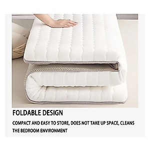 FrYsky Full Size Mattress, Latex Mattress, Tatami Mattress, Slow Rebound Foam Mattress, Soft and Comfortable Love Bed Mattress Futon Bedroom Furniture (Color : Gray, Size : 60 * 120CM*4.5CM)