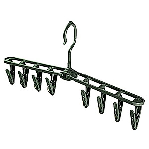 2pcs Collapsible Hangers c fold Towels Collapsible Laundry Drying Rack Foldable Clip Drip Hanger Clothes Drying Racks Folding Drying Rack Socks Holder Multi-Purpose Hanger Bra Clip