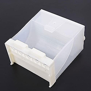 EVERDAZZLbaby 2Pcs Automatic Bird Feeder Seed Food Container in Cage No Mess Hanging Feeding Bowl for Budgerigar Canary Cockatiel Finch Parakeet