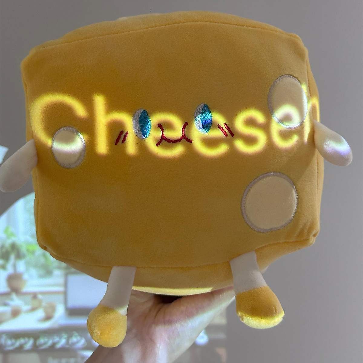 Goylmc Cheese Stuffed Toys - Food Bread Plush Pillow - Home Decoration Christmas Birthday Gift for Kids Boys Girls (Small)