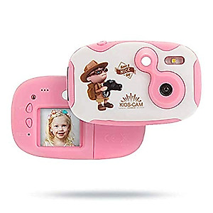 LKYBOA Creative Cute Child Camera -Digital Camera for Kids Gifts, Camera for Kids 3-10 Year Old 3.5 Inch Large Screen with Card (Color : Pink)