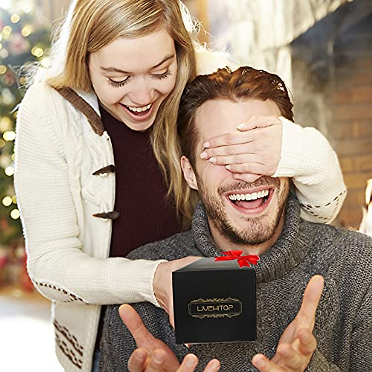 LIVEHITOP Cocktail Shaker Set, Stainless Steel Bartending Kit with 25 oz Martini Shaker, Jigger, Strainer, Mixing Spoon, Muddler, Recipe, Professional Bar Tools Gifts for Him Her