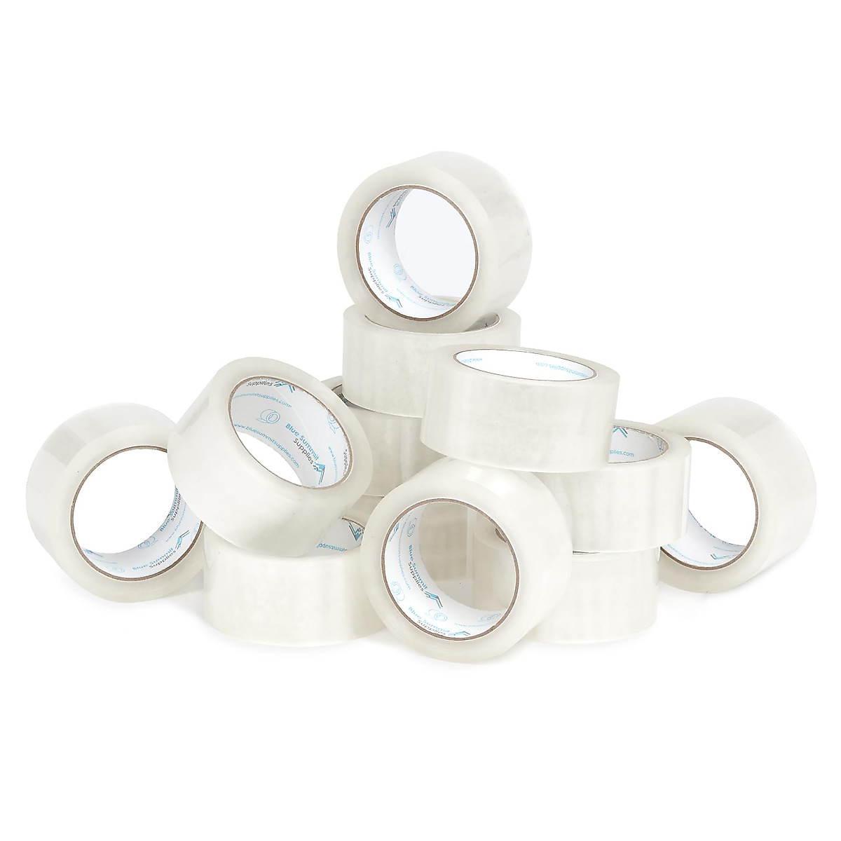 12 Pack Heavy Duty Packaging Tape, Clear Packing Tape Designed for Moving Boxes, Shipping, Office, Commercial Grade 2.7mil Thick, 60 Yard Length, 720 Total Yards
