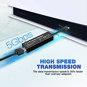 Xahpower PS4 Camera Adapter for PSVR/PS5, PS VR Converter Cable Comaptible with PlayStation 5 Console, USB3.0 VR Games Accessories (Small)