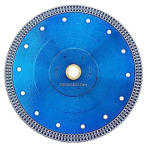 8” Super Thin Diamond Tile Blade Porcelain Saw Blade for Cutting Porcelain Tile Granite Marbles (8")