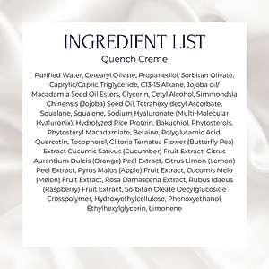 Tru Alchemy Quench Crème Daily Facial Moisturizer | Hyaluronic Acid, Vitamin C, & Bakuchiol (better than Retinol) | Daily Firming Skin Moisturizer Face Cream for Women | 1.7 fl oz/48 g