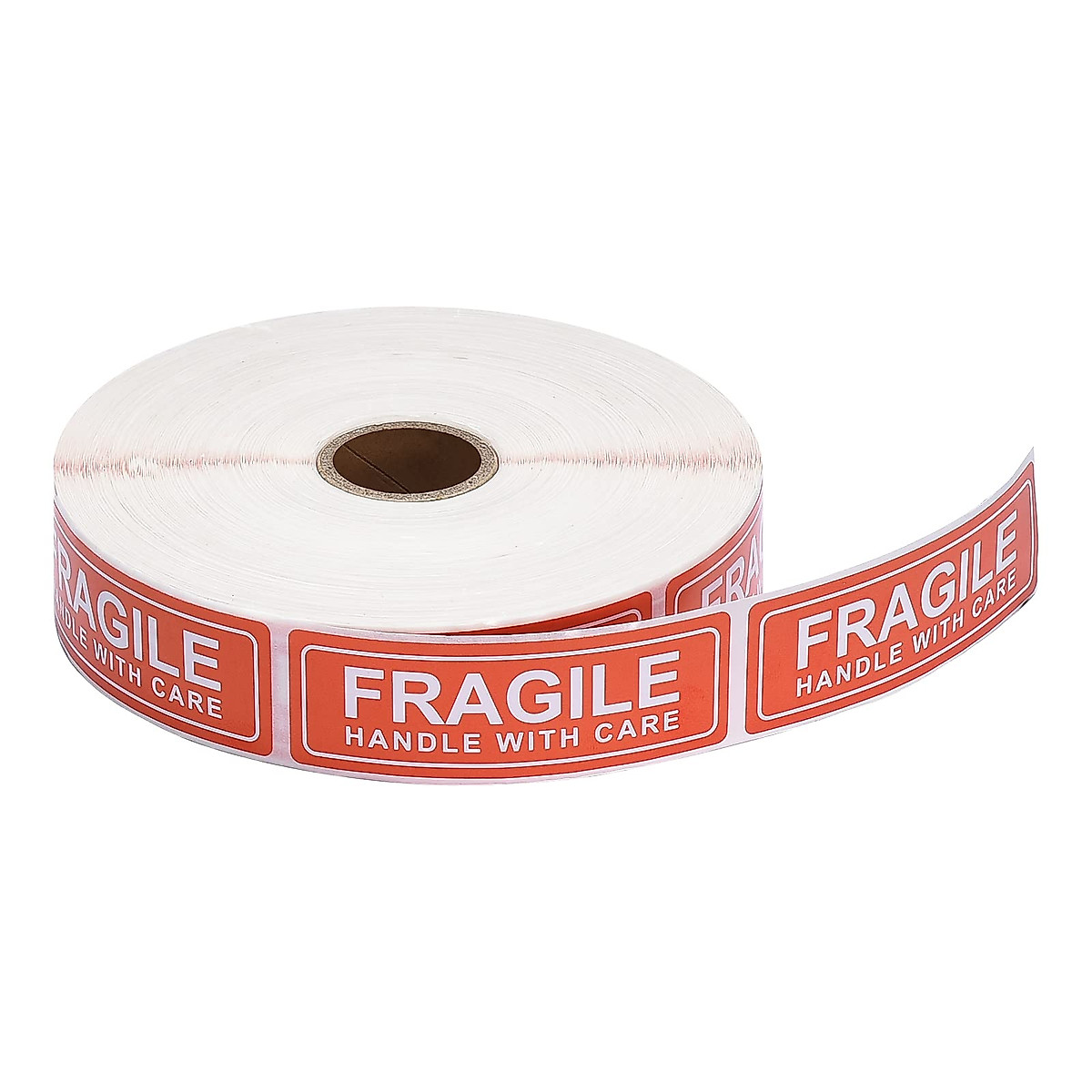 Fragile Stickers, Pacific Mailer 1" x 3" Fragile Handle with Care Warning Packing Shipping Label with Self Adhesive for Moving, Shipping [1000 Labels Per Roll]