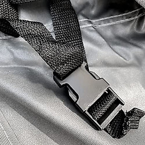 Large Slim Outdoor Ottoman or Coffee Table Cover - Outdoor Square Table Covers - Patio Ottoman Washable - Heavy Duty Furniture 50x26x20 Grey