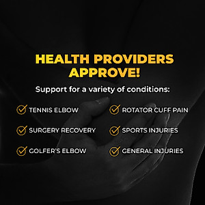 Shoulder and Arm Sling for Men & Women - Arm Sling for Shoulder Injury Recovery - Comfortable Arm Sling for Wrist Injury - Copper-Infused Arm Sling Shoulder Immobilizer - Elbow Sling by CopperJoint