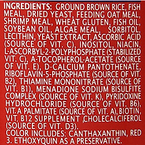 TetraPond PondFood Color Flakes, Color-Enhancing Flaked Fish Food For Small Ponds, 6-Ounce (77021)
