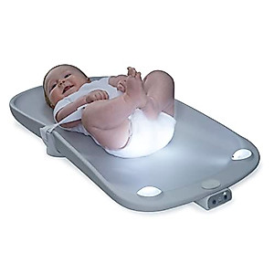 Contours Glow Motion Sensing Light-Up Changing Pad for Dresser or Changing Table, Motion Activated Soft Glow Lights, Three Brightness Settings, Easy to Clean, Comfortable and Waterproof