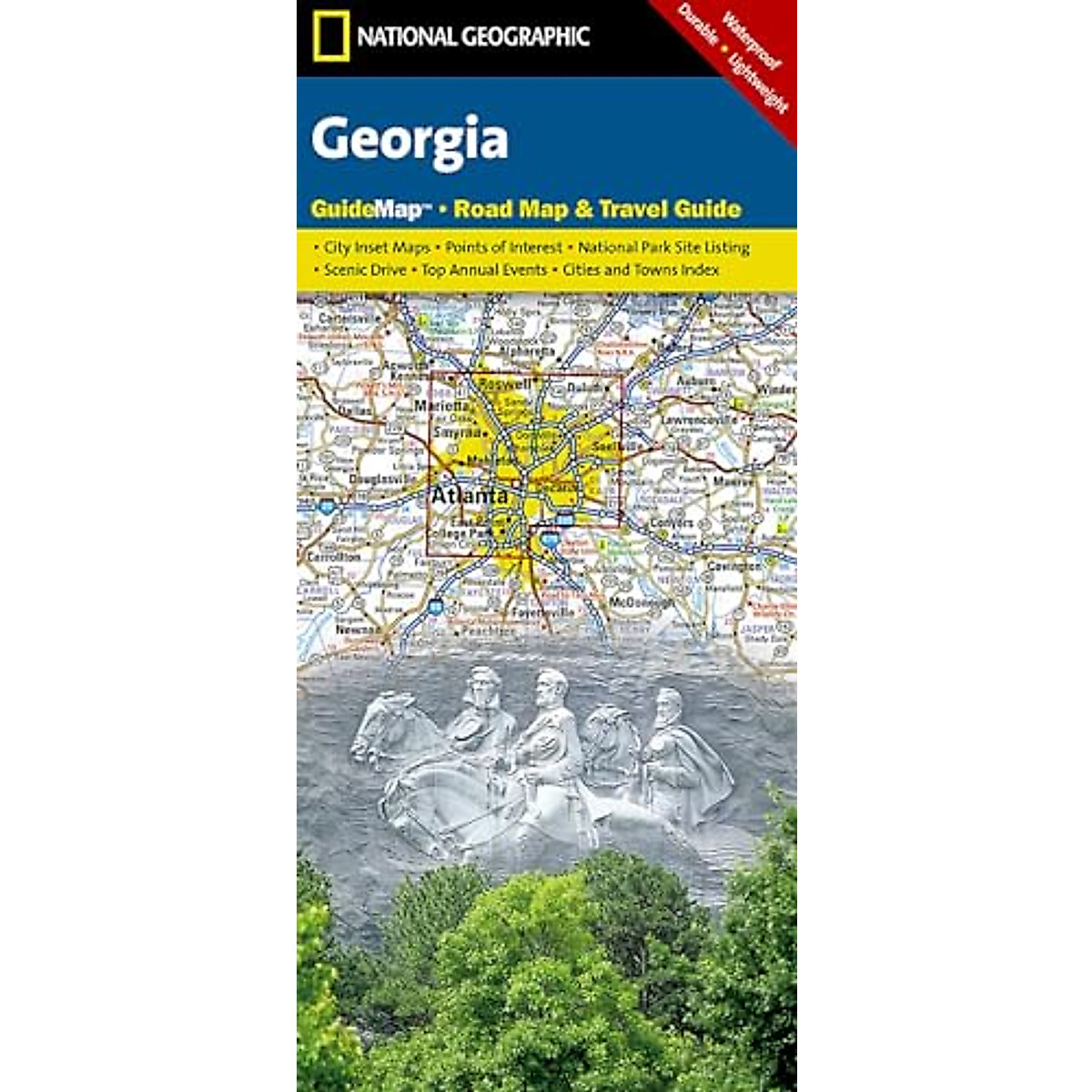 Georgia Map (National Geographic Guide Map)