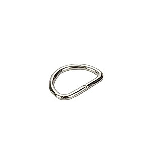 Tsnamay 20Pcs 0.39 Inch Metal D Rings Buckles Antique for Belts Bags DIY Leathercraft,Silver 10mm