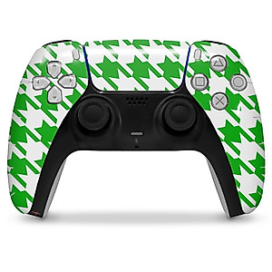 WraptorSkinz Skin Wrap compatible with Sony PS5 DualSense Controller Houndstooth Green (CONTROLLER NOT INCLUDED)
