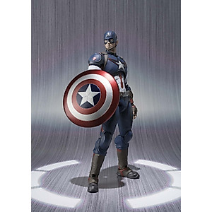 Bandaï SH Figuarts Avengers Captain America About 155mm ABS u0026 PVC Painted Action Figure