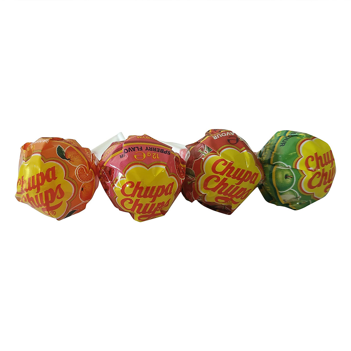 Chupa Chups Lollipops - 16 Pieces, Fresh Fruit Flavored, 6.77 Ounce Total Weight