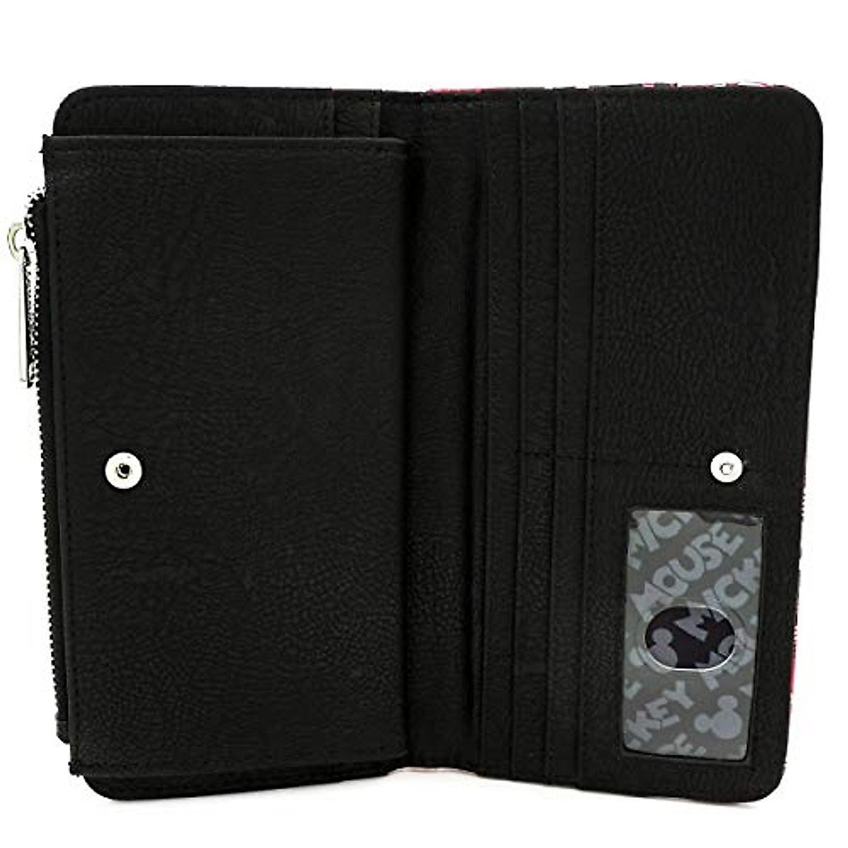 Loungefly Faux Leather x Mickey Mouse Plaid Wallet (Multicolored, One Size)