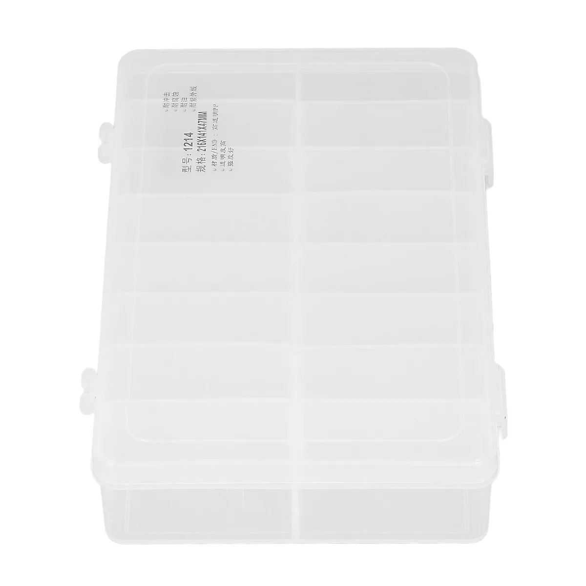 16 Grids Organizer Container, 16 Grids Transparent Container Hardware Storage Box 16 Compartment Parts Box Jewelry Organizer, Hooks & Hangers