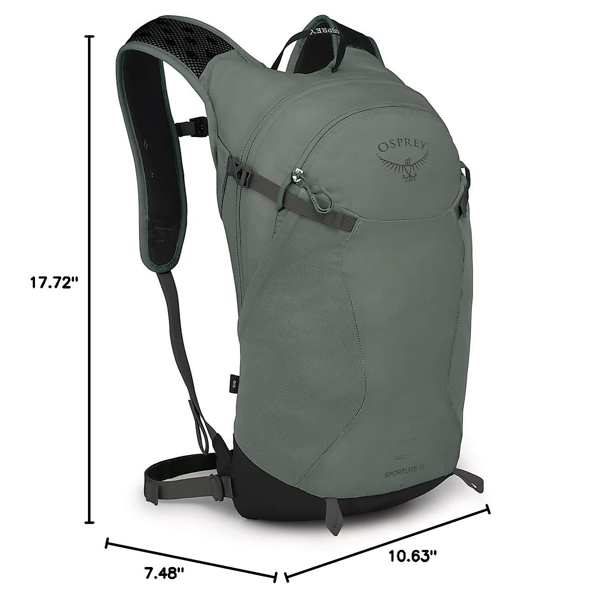 Osprey Sportlite 15 Hiking Backpack, Pine Leaf Green