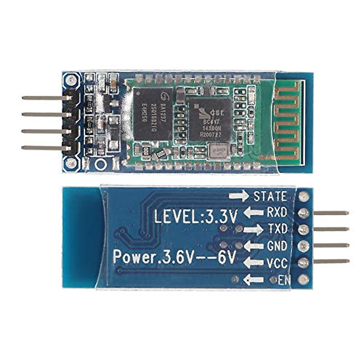 AITRIP 3PCS HC-06 RS232 Wireless Serial 4 Pin Bluetooth RF Transceiver Module Support Slave and Master Mode for Arduino