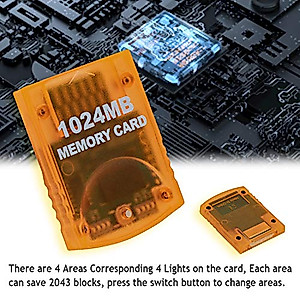Mcbazel 1024MB(16344 Blocks) Memory Card for Gamecube and Wii Console
