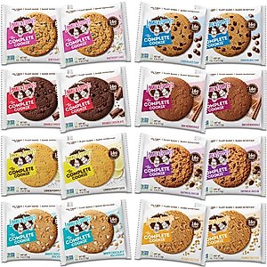 Lenny & Larry's The Complete Cookie, 8 Flavor Variety Pack, Soft Baked, 16g Plant Protein, Vegan, Non-GMO, 4 Ounce (Pack of 16)