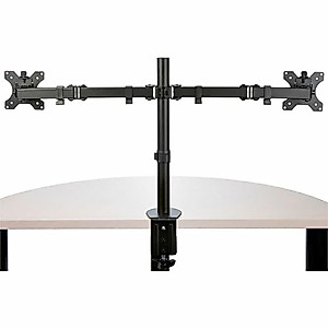 StarTech.com Desk Mount Dual Monitor Arm - Desk Clamp/Grommet VESA Monitor Mount for up to 32 inch Displays - Ergonomic Articulating Monitor Arm - Height Adjustable/Tilt/Swivel/Rotating (ARMDUAL2)
