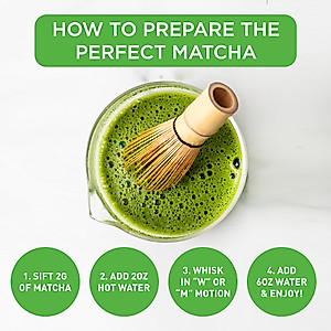 Aiya Authentic Japanese Premium First Harvest Ceremonial Grade Matcha Green Tea Powder - Vegan-Friendly, Zero Sugar, Gluten-Free - 30g Tin