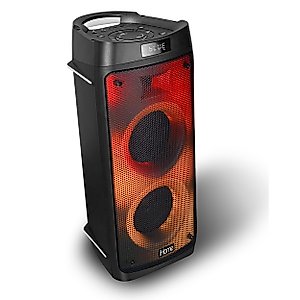 iHome iHPS-650LT Self Powered Wireless Bluetooth LED Lights 400 Watts Portable Party Speaker with EQ and FX