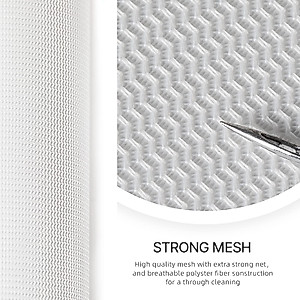 MIFNRO Large Capacity Sock Laundry Bag With Wire Construction Opening Use YKK Zipper Tote Bag Bathroom Hanging Suitable For Underwear, Socks Fine Mesh Laundry Bag 1 Pink