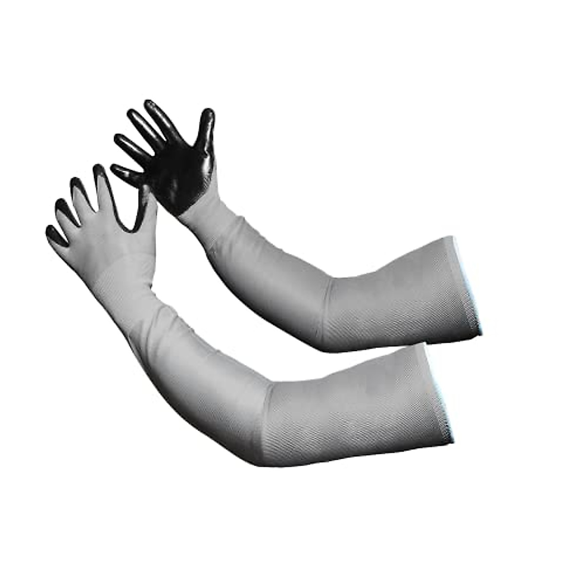 CHARGUY Long Sleeve Gardening Gloves, No-Slip Grip, Strong, Durable Garden Work Glove Protective, Flexible Sleeves, Extended Cuff, Women/Men, 1 Pair