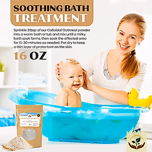 Dirty Treasures Organic Colloidal Oatmeal | Oatmeal Bath | Soap Making Colloidal Oatmeal |16 OZ